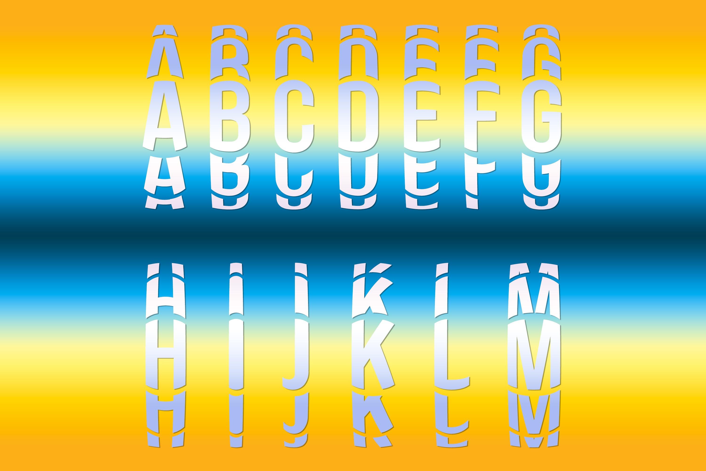 Fisheye Stacked Font | Layered Font, Warped Font, Distorted Font ...