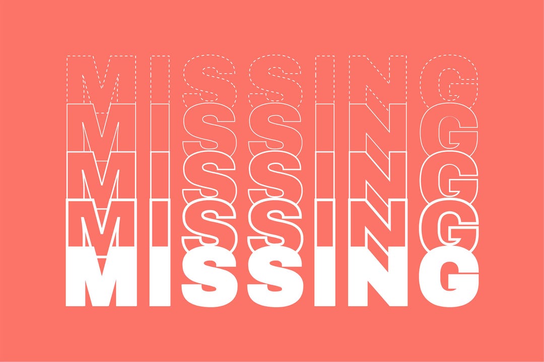 Missing Stacked Font | Layered Font, Faded Font, Mystery Font ...