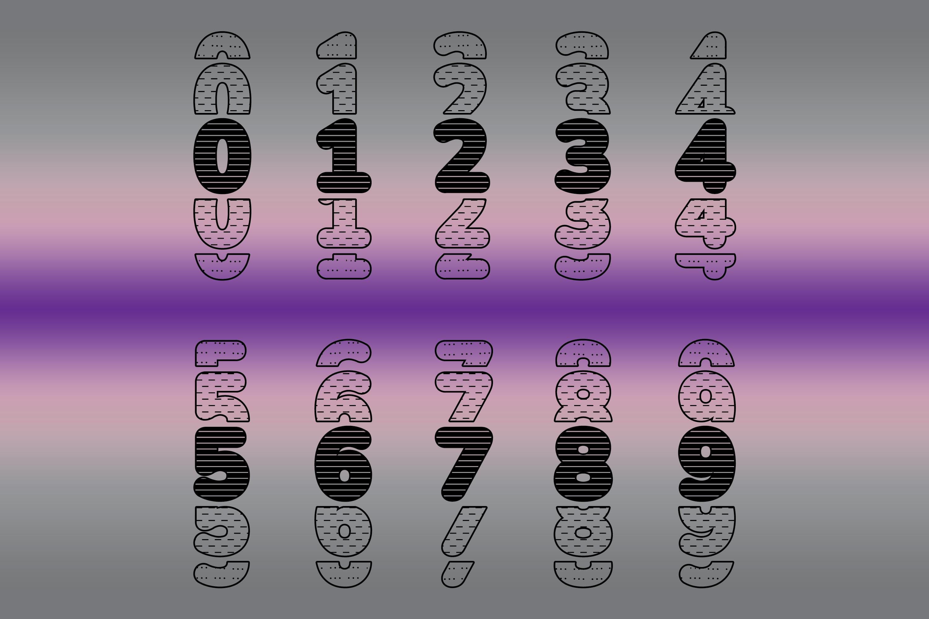 Tracy Stacked Font | Layered Font, Patterned Font, Artistic Font ...