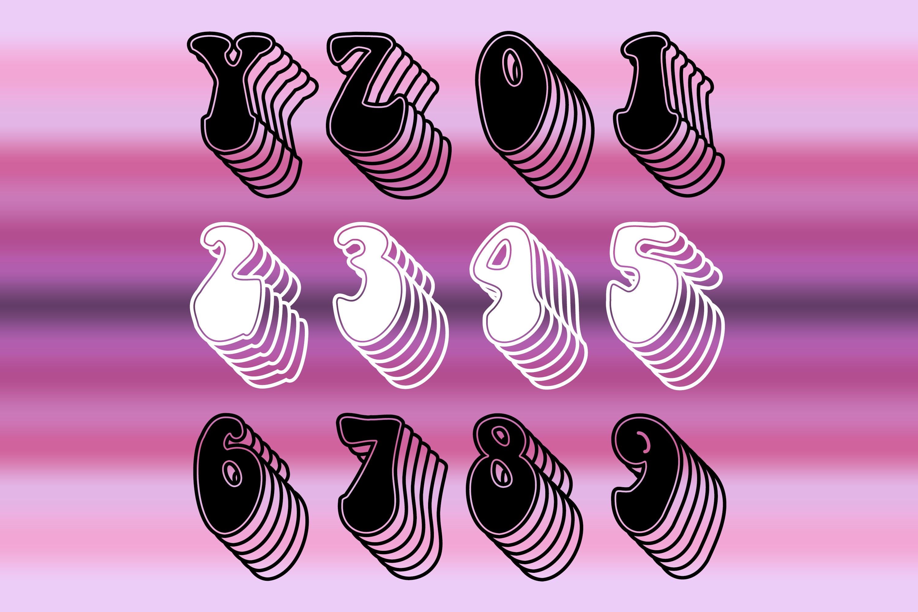 Boogie Woogie Stacked Font | Layered Font, Groovy Font, Funky Font ...