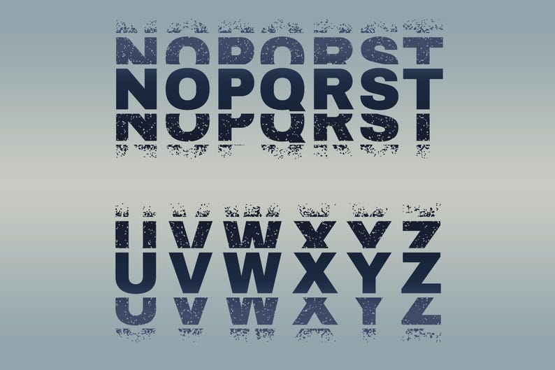 Dusty Stacked Font | Layered Font, Grunge Font, Distressed Font ...