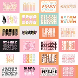 The Ultimate Stacked Font Bundle - 117 Stacked Text Effect Fonts | Stacked Font | Layered Font ...