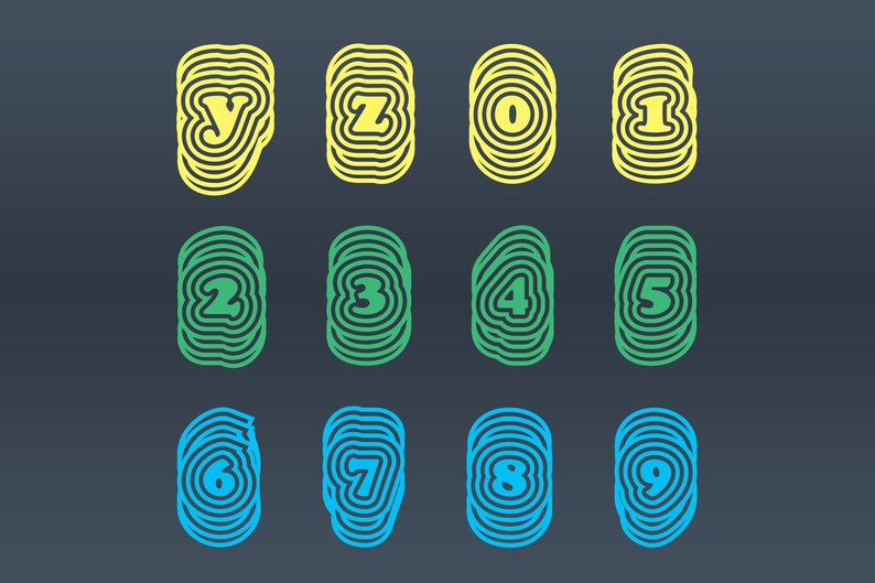 Level Stacked Font | Layered Font, Stack Font, Platform Font, Pile Font ...