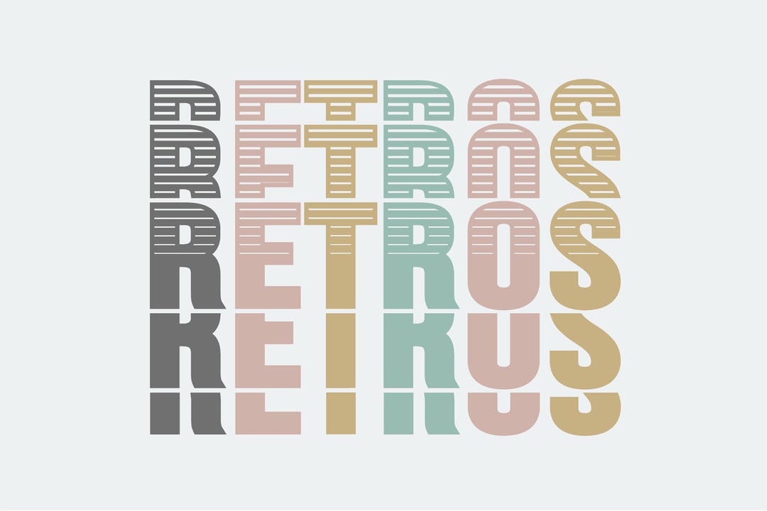 Retros Stacked Font | Layered Font, Racing Font, Classic Car Font ...