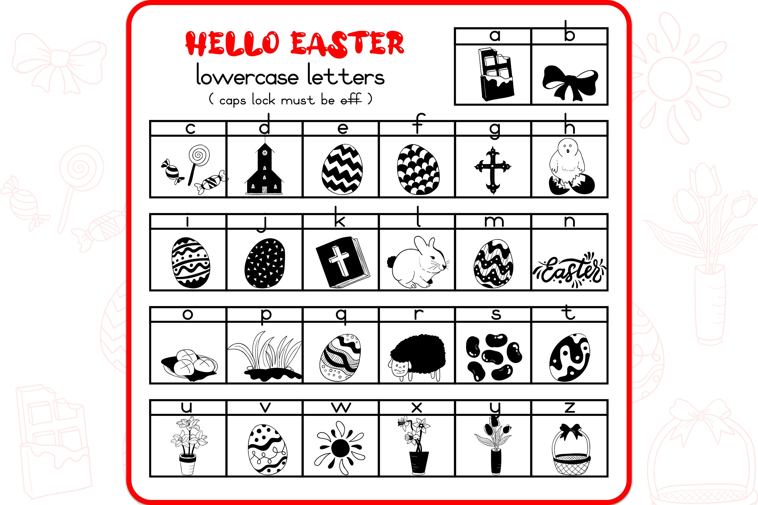 Easter Doodles Dingbats Font OTF/TTF | Etsy