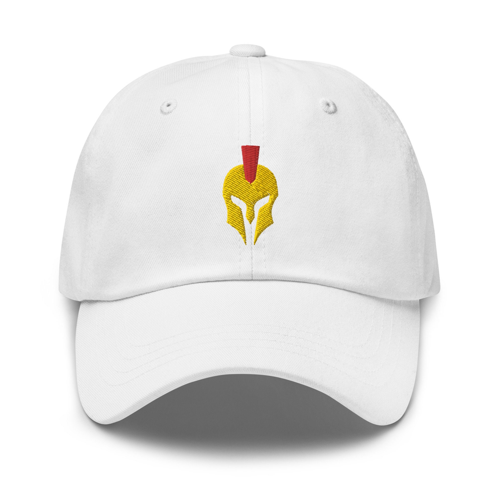 Spartan Helmet Embroidered Dad Hat, Ancient Helmet Embroidered Cap ...