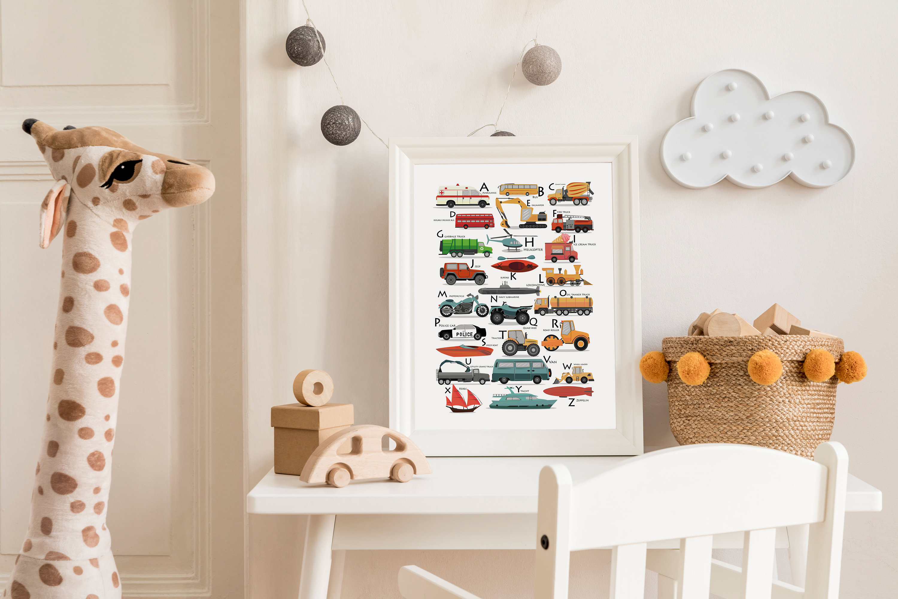 Nursery Print Kids Bedroom Print Boys bedroom poster | Etsy