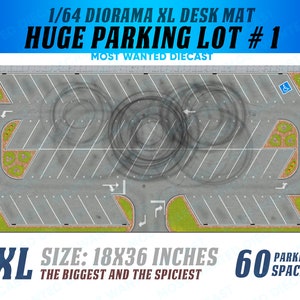 1/64 Diorama XL Desk Mat Parking Lot - Etsy