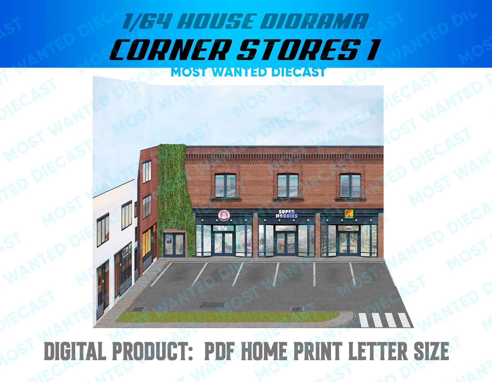 1/64 Corner Stores Diorama 1 - Etsy