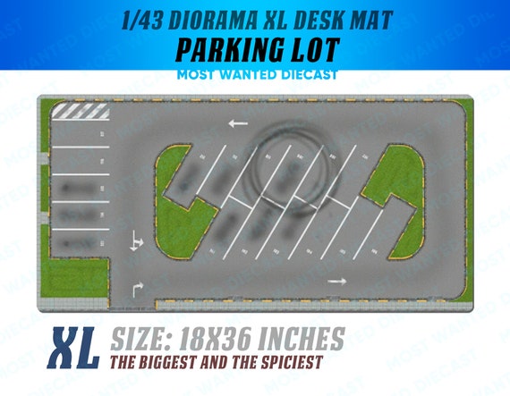 1/43 Diorama XL Desk Mat Parking Lot - Etsy