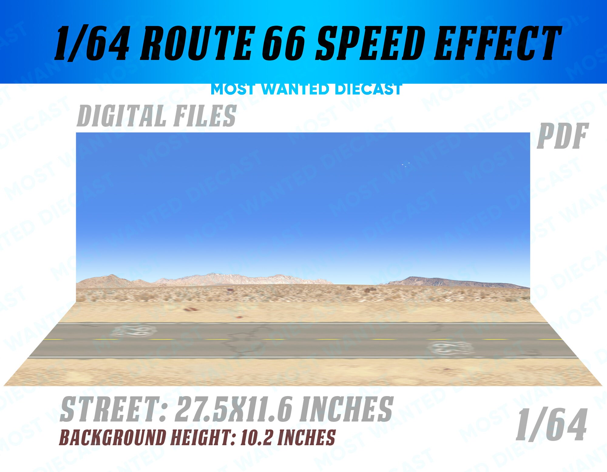 1 64 Diorama Route 66 With Speed Effect Etsy Canada