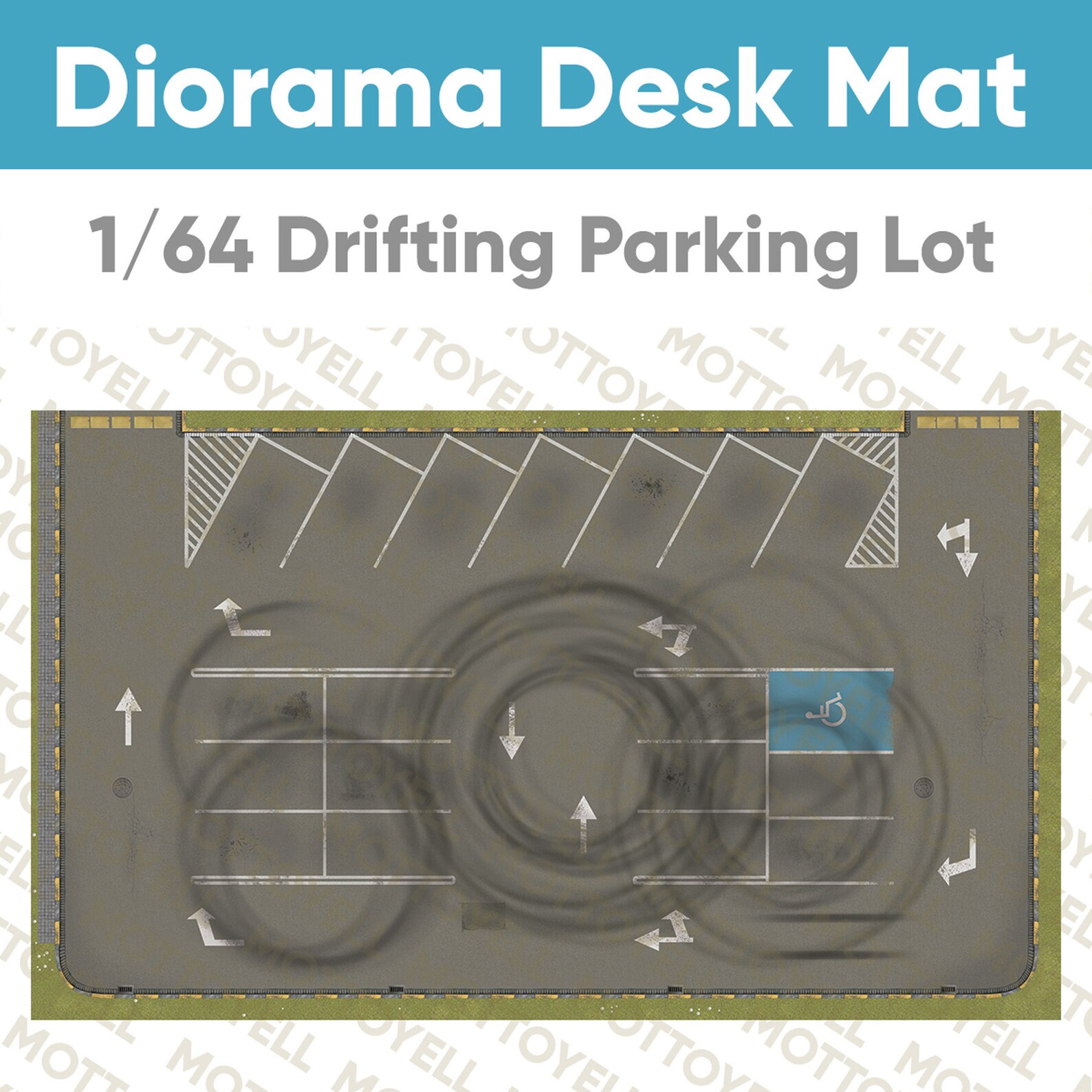 Diorama Desk Mat 1/64 Parking Lot 1 - Etsy