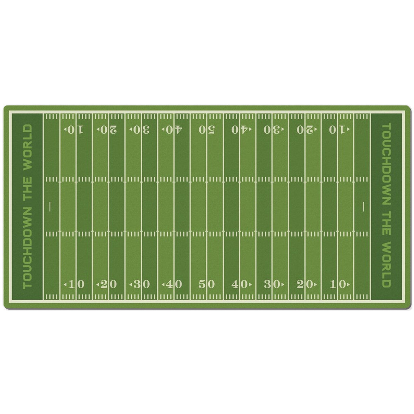 Football Field Mat 18x36 Touchdown the World | Etsy