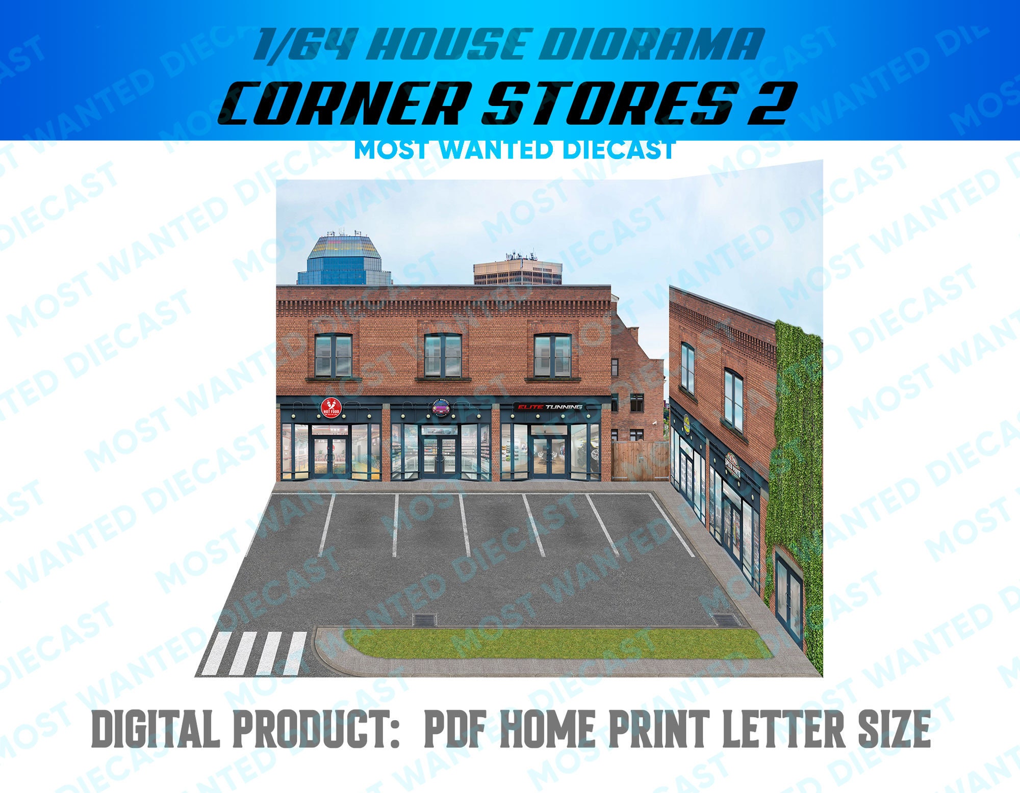 1/64 Corner Stores Diorama 1 - Etsy