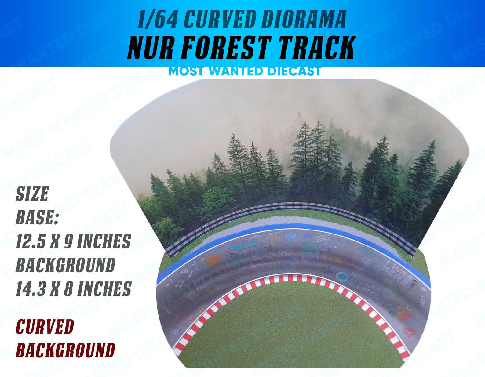 Nur Forest Track Curved Diorama Digital Files - Etsy