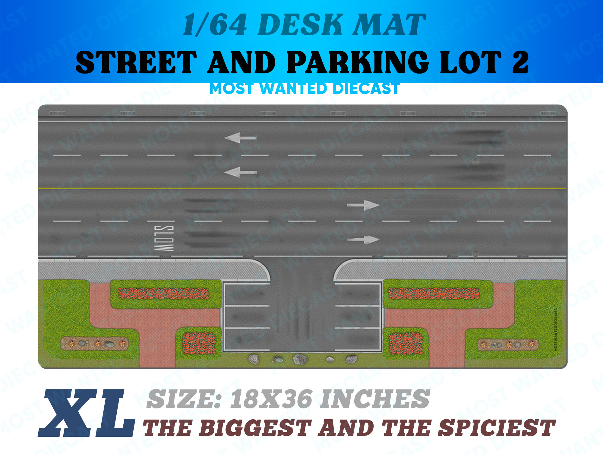 1/64 Street Race and Park Desk Mat Diorama 2 - Etsy