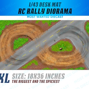 1/43 RC Rally Track Desk Mat Diorama - Etsy