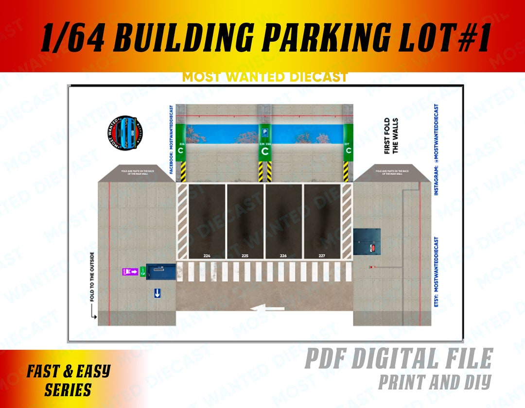Building Praking Lot 1/64 - Etsy