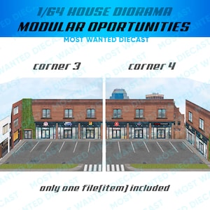 1/64 Corner Stores Diorama 1 - Etsy