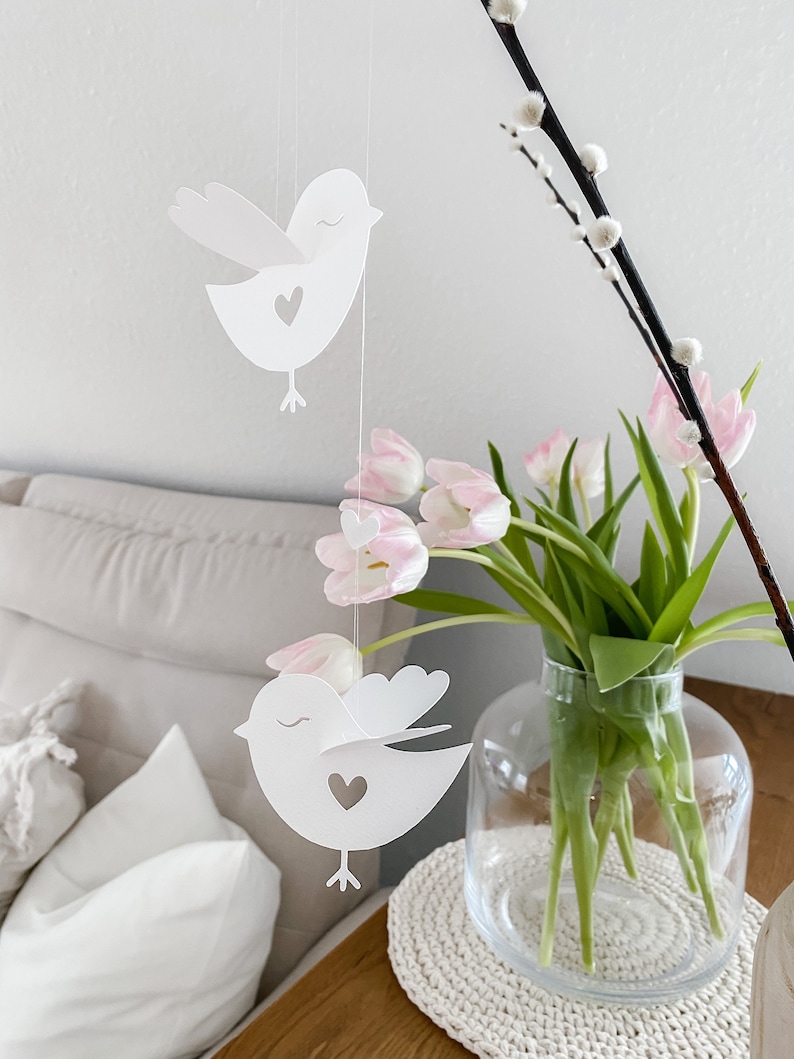 Plotterdatei SVG, DXF, PNG Vogel aus Papier zum selber basteln. Vogel ...