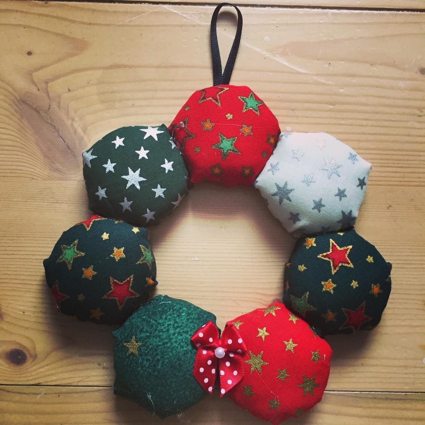 Fabric Christmas Wreath - Etsy