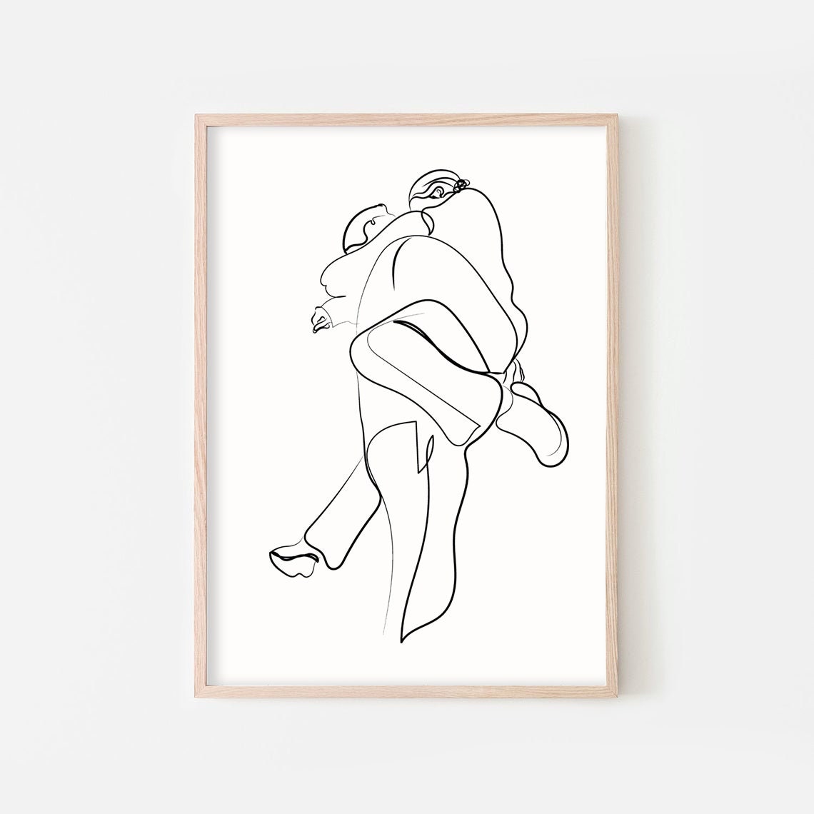 Abstract Couple Line Art, Set of 3 Prints, Romantic Poster, Love Line ...