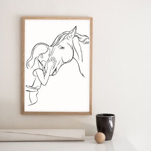Custom Dog Mom Portrait, Pet Photo to Line Art, Dog Lovers, Pet Art ...