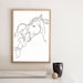 Custom Dog Mom Portrait, Pet Photo to Line Art, Dog Lovers, Pet Art ...