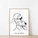 Custom Dog Mom Portrait, Pet Photo to Line Art, Dog Lovers, Pet Art ...