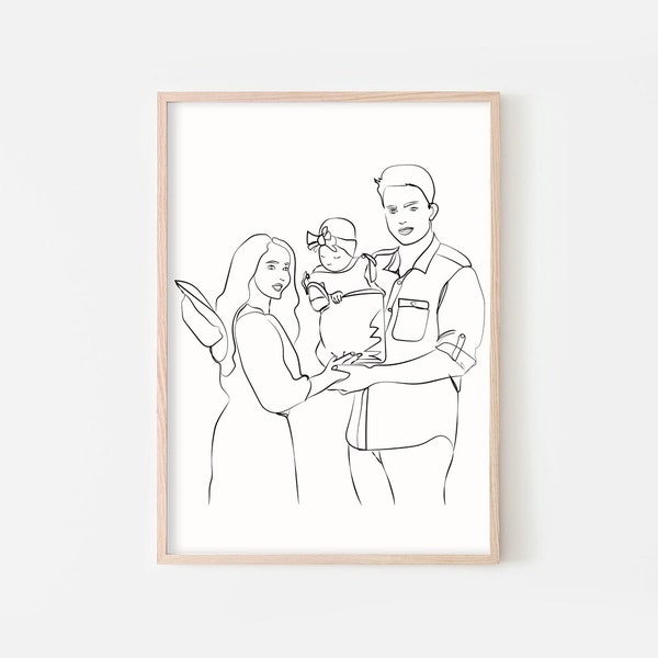 Custom Line Drawing - Etsy