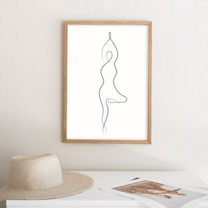 Yoga Print Set of 3, Yoga Abstract Art, Yoga Gift Ideas,black and White ...