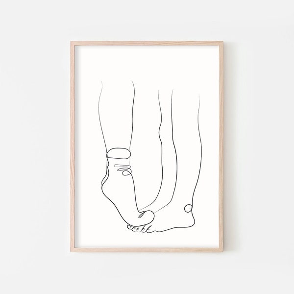 Feet Line Drawing - Etsy