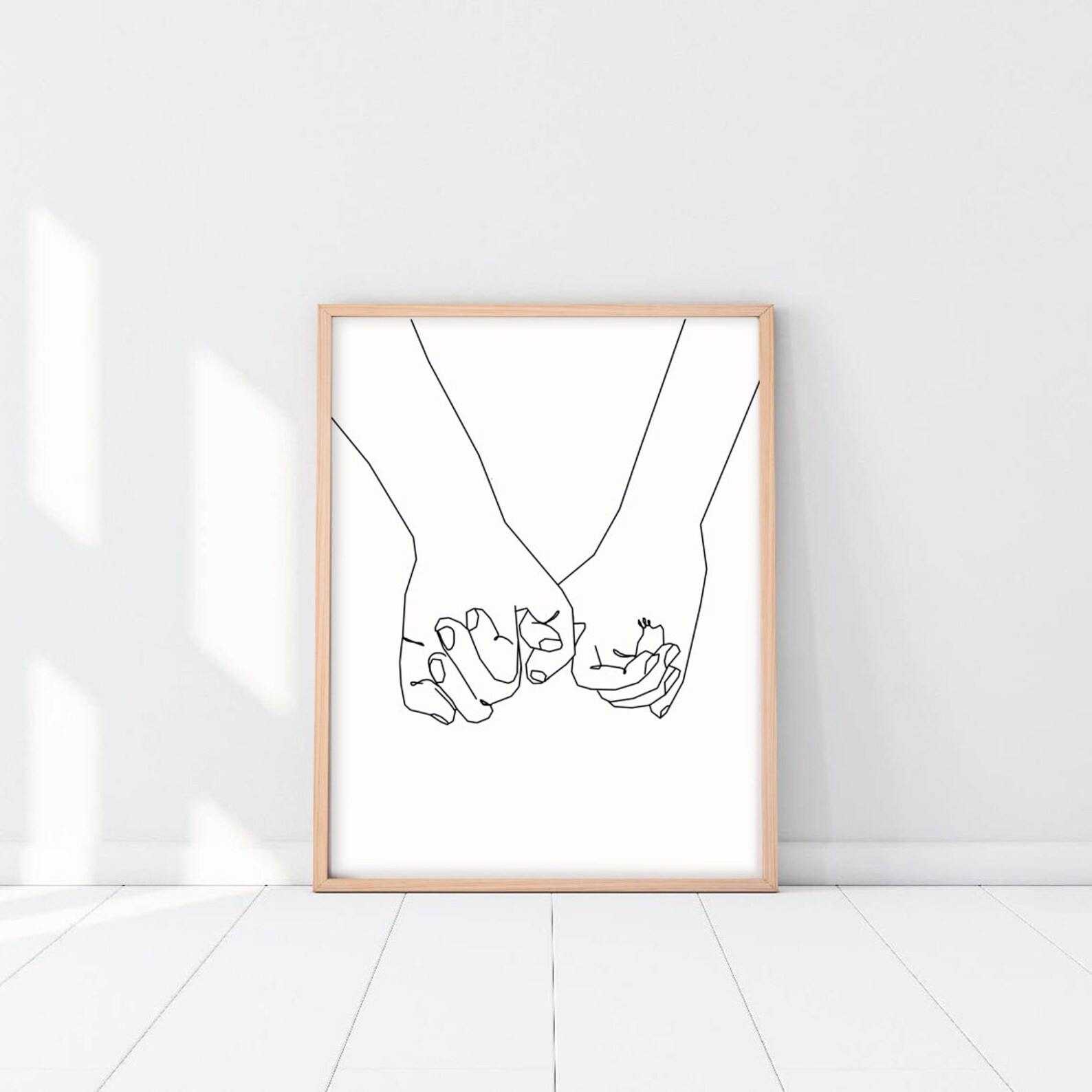 Pinky Swear Printable Wall Art Pinky Promise Line Art Pinky | Etsy