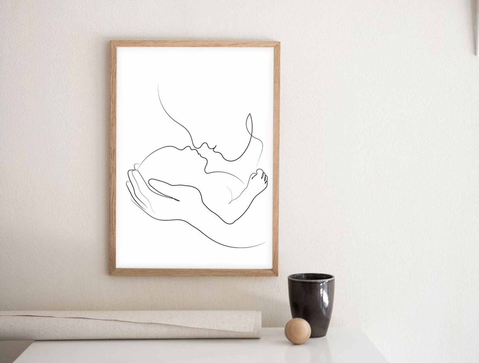 Family Art,set of 3 Line Art Prints,minimalist Art,mothers Day Art ...