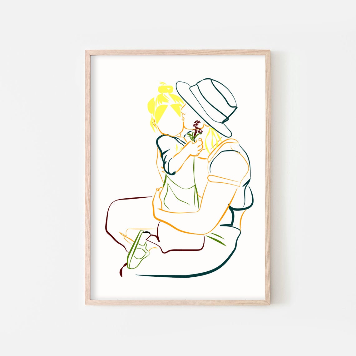 Custom Line Drawing Family Portrait Drawing From Photo - Etsy