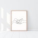 Newborn Baby Wall Art One Line Art Family One Line Drawing Baby and ...