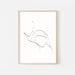 Abstract Love Line Art Couple Line Art One Line Drawing Romantic Print ...
