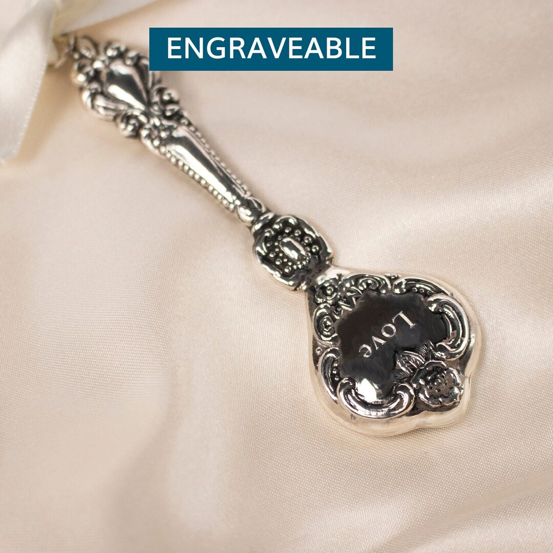 Personalised Sterling Silver Baby Rattle: Engraved Newborn Keepsake - Etsy