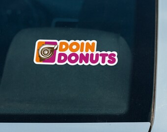 Doin Donuts Sticker - Etsy