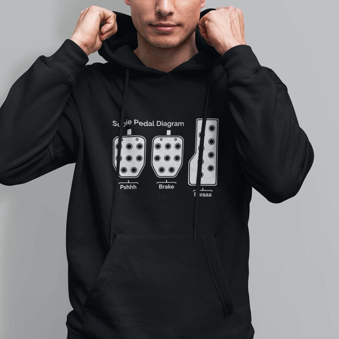 Subie Pedal Diagram Hoodie, JDM Hoodie, Car Guy Gift, Car Lover, Hoodie ...