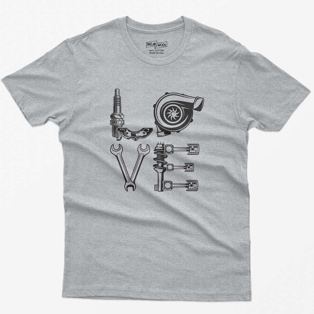 Funny Car Guy Shirt, Love Made of Car Parts, Car Guy Gift, Car Lover ...