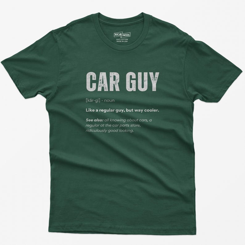 Car Guy Definition T-shirt: Funny Gift for Car Enthusiasts - Etsy
