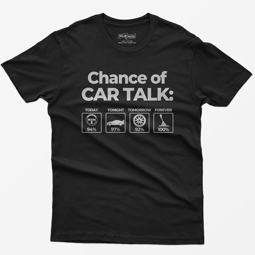 Chance of Car Talk Shirt: Funny Car Enthusiast Tee - Etsy