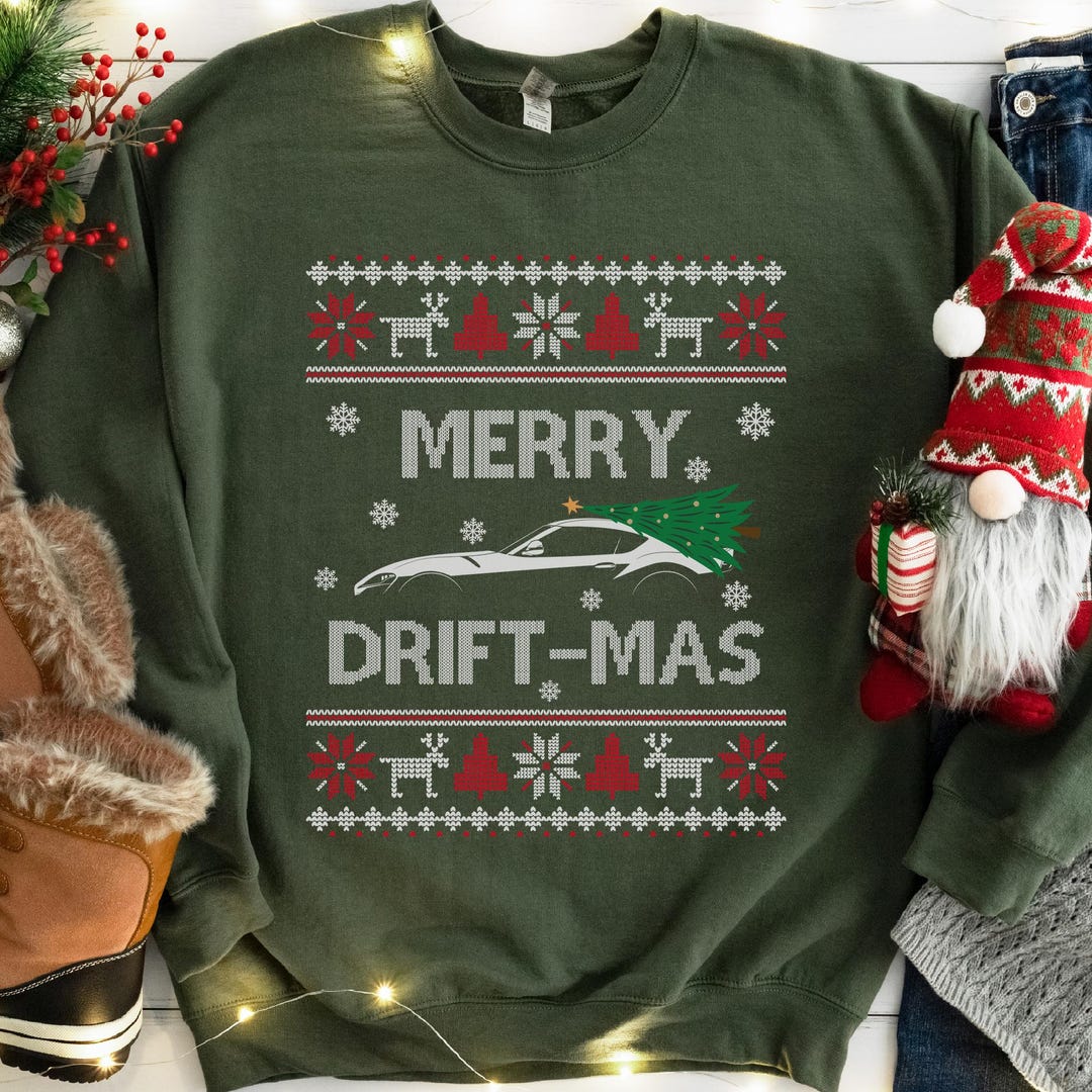 JDM Christmas Sweater, Merry Drift-mas Car Enthusiast Gift - Etsy