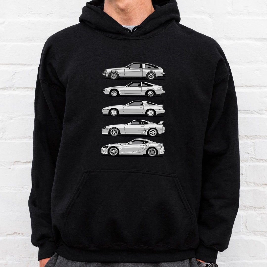 Evolution of a Legendary Japanese Sports Car Hoodie, JDM Hoodie, Car ...