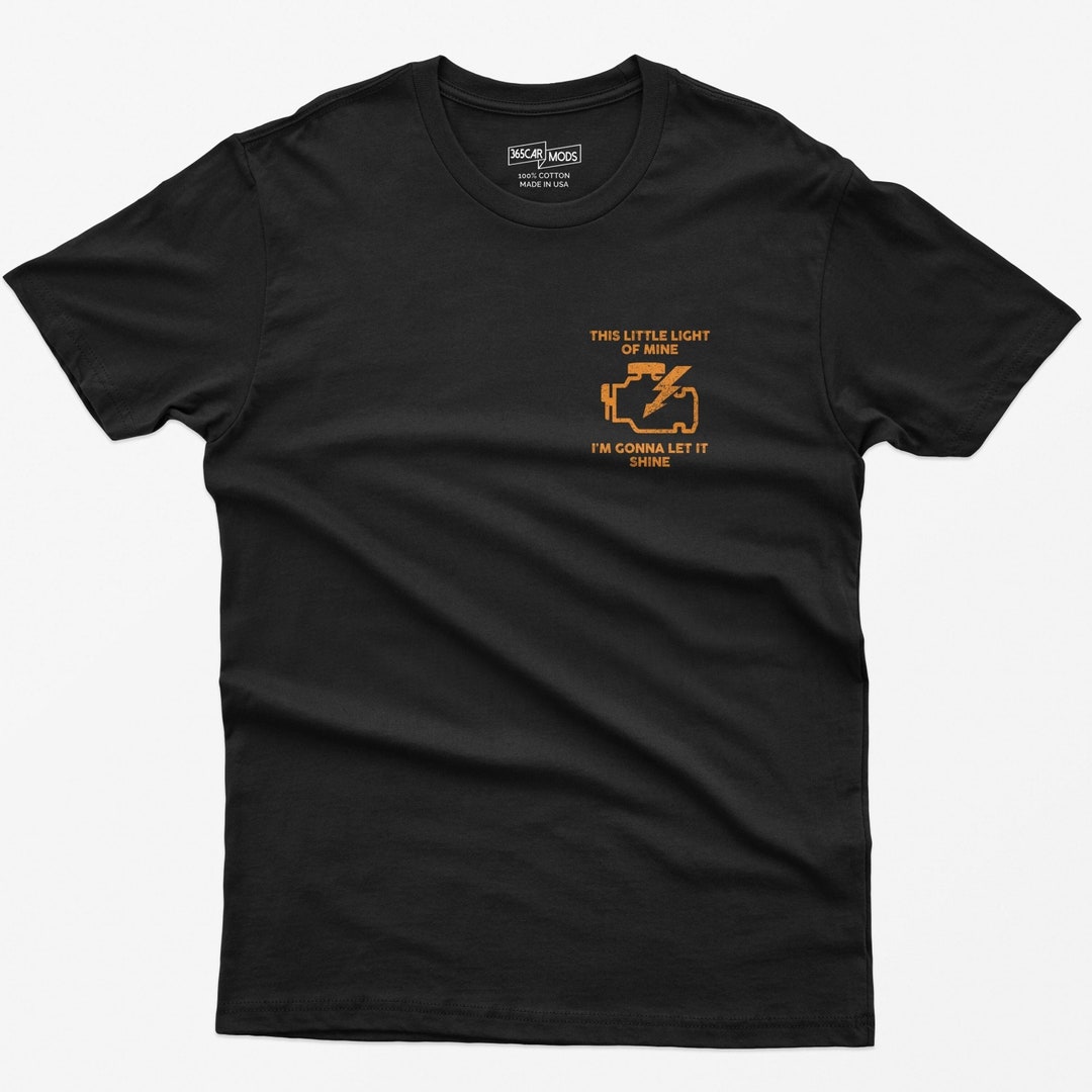 Check Engine Light Shirt, Funny Shirts Men, Car Guy Shirt, Mechanic ...