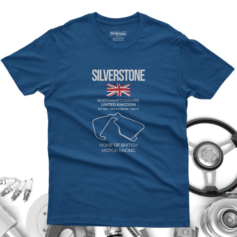 Silverstone Race Track T-shirt, Motorsport Enthusiast Gift - Etsy