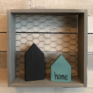 Chicken Wire Shelf Farmhouse Style Shelf Chicken Wire Box Shelf Rustic ...