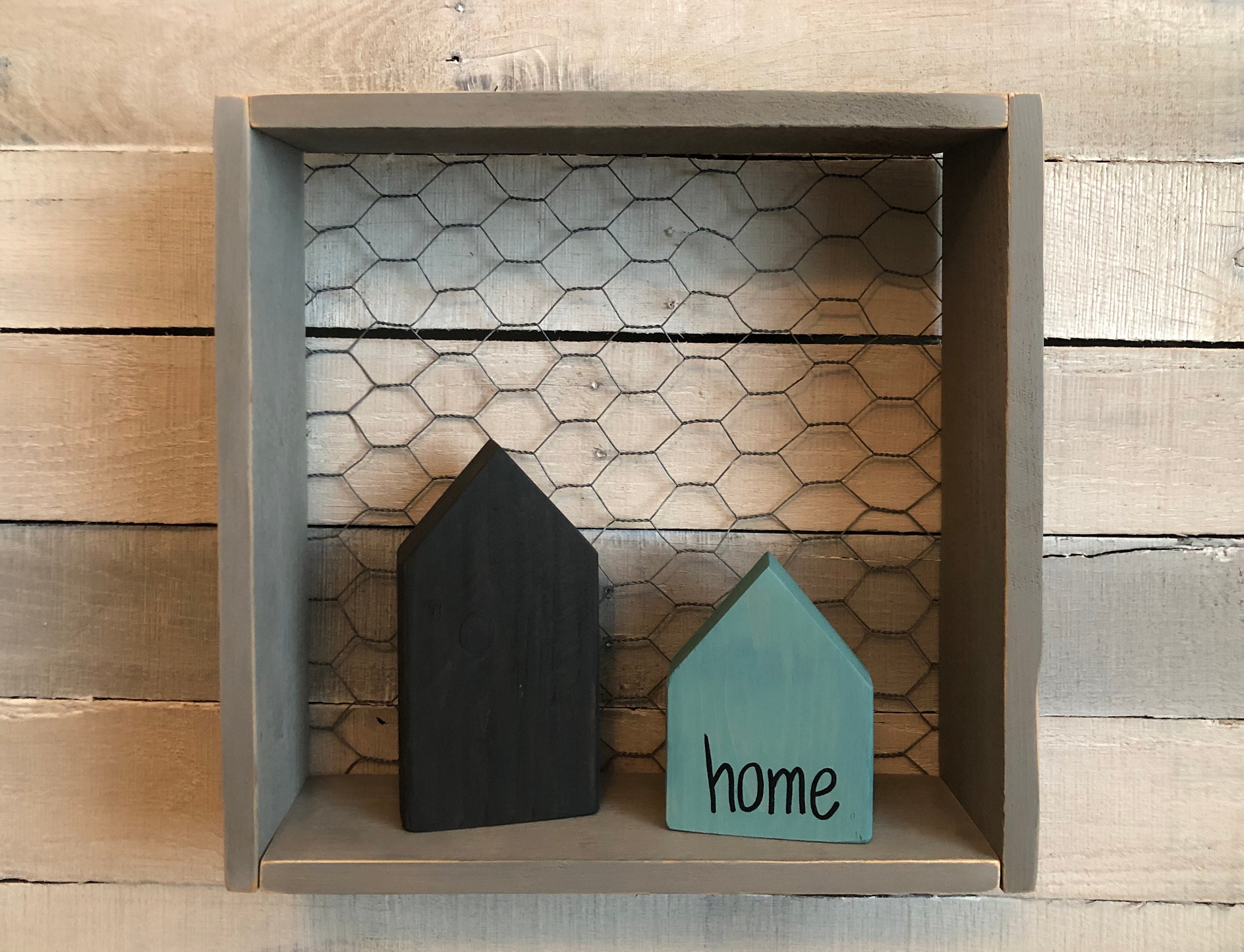Chicken Wire Shelf Farmhouse Style Shelf Chicken Wire Box - Etsy