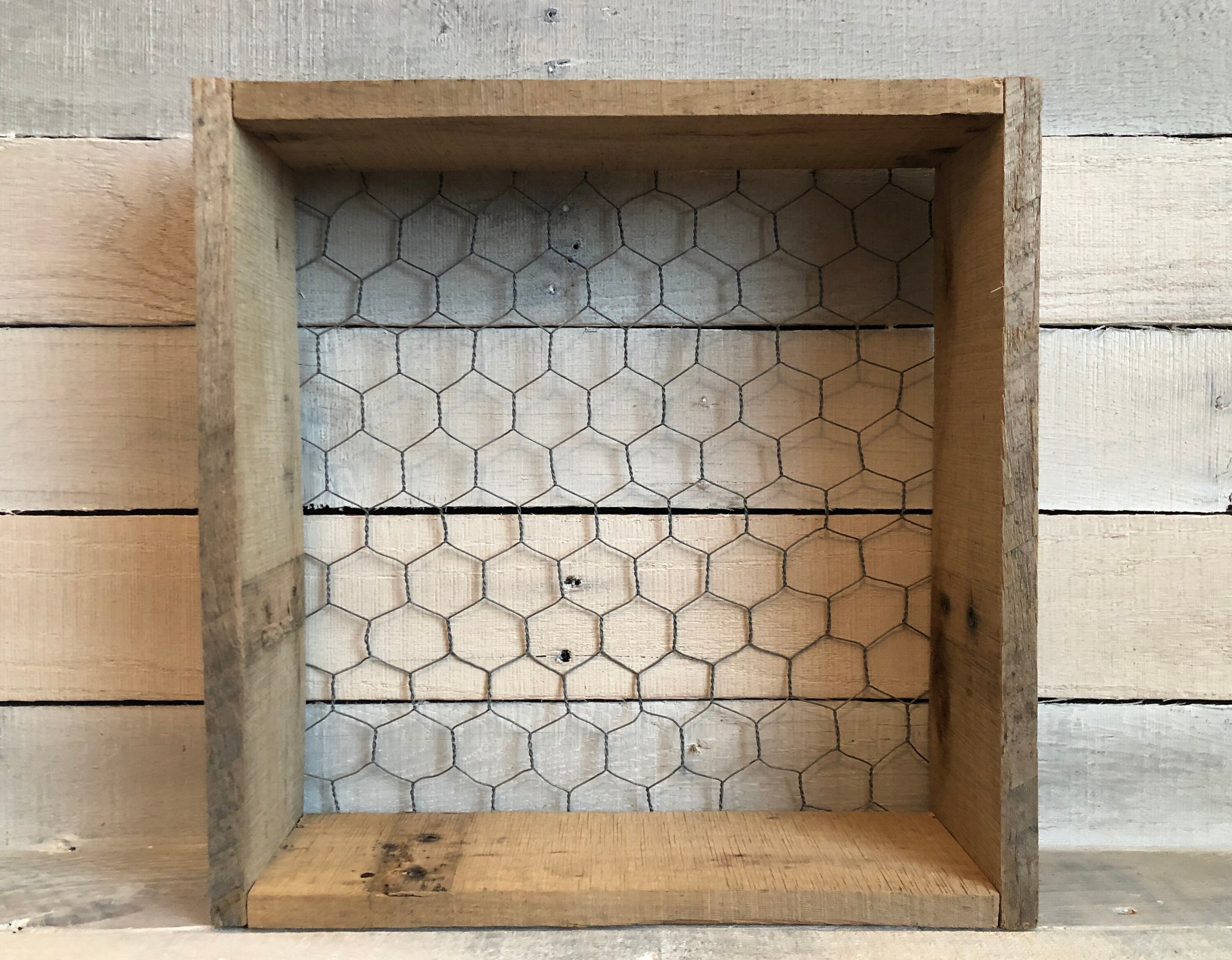 Chicken Wire Shelf Farmhouse Style Shelf Chicken Wire Box - Etsy